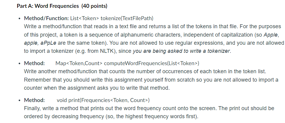 Solved In python, write a program that takes one text file | Chegg.com