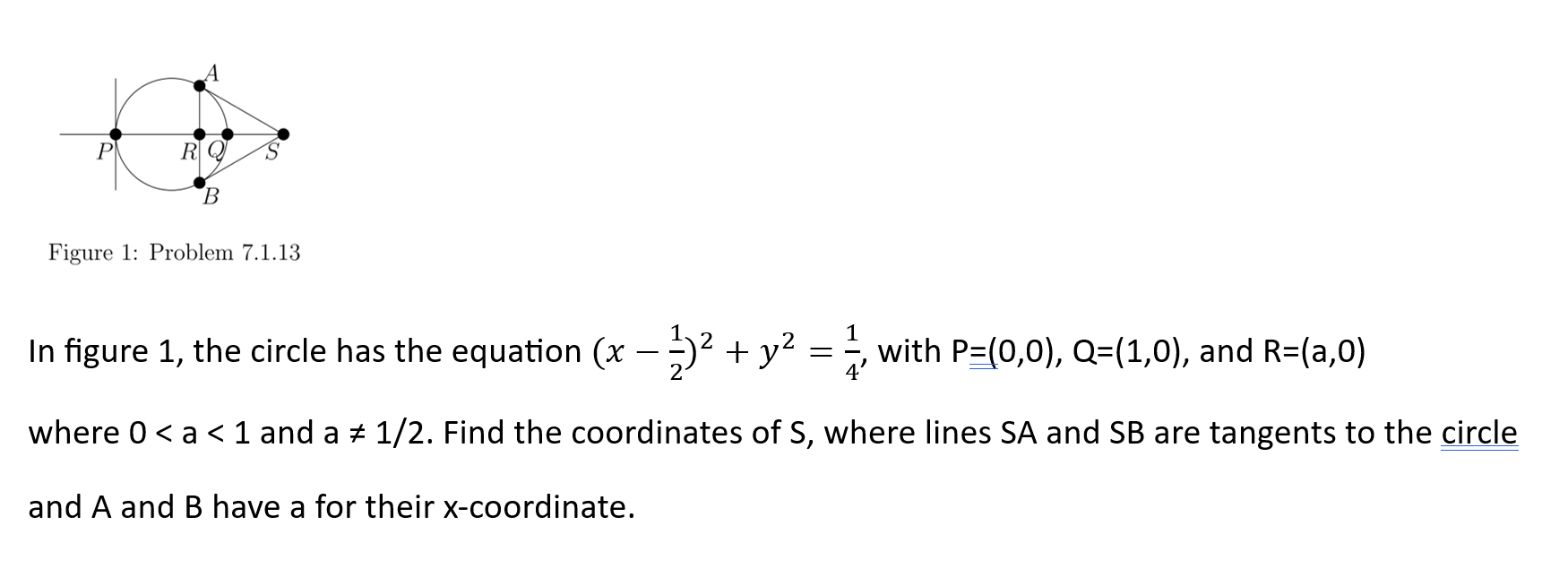 Solved Figure 1 Problem 7 1 13 In Figure 1 The Circle Has