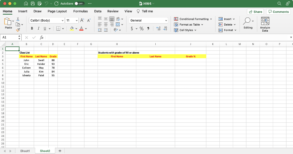 Solved Problem 6 Xlwings 1 See Workbook Hw4xlsx 