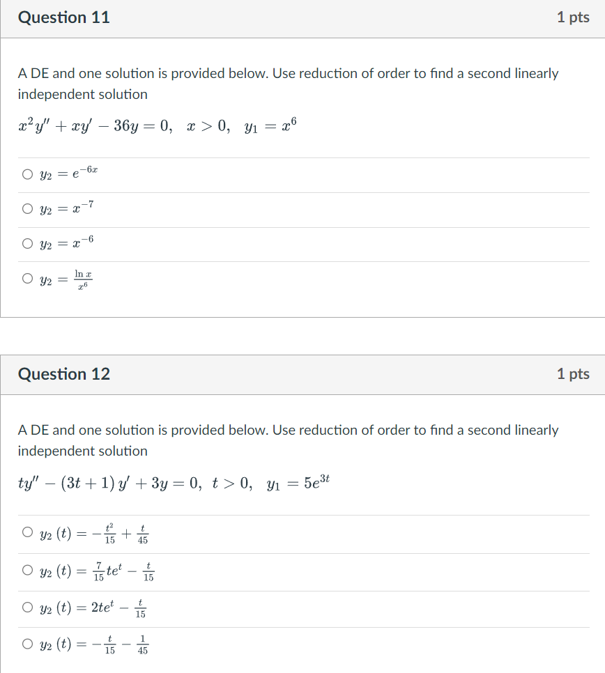 Solved Question 11A DE and one solution is provided below. | Chegg.com