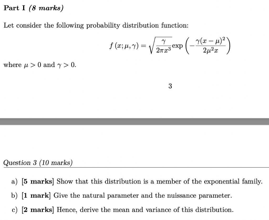 Let consider the following probability distribution | Chegg.com