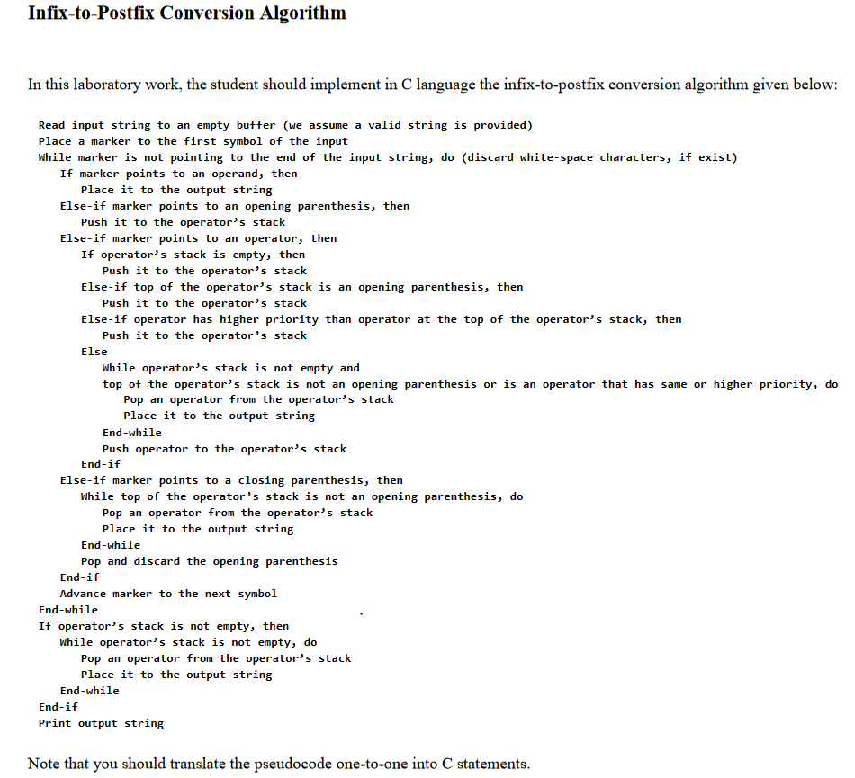 Solved In this laboratory work, the student should implement | Chegg.com