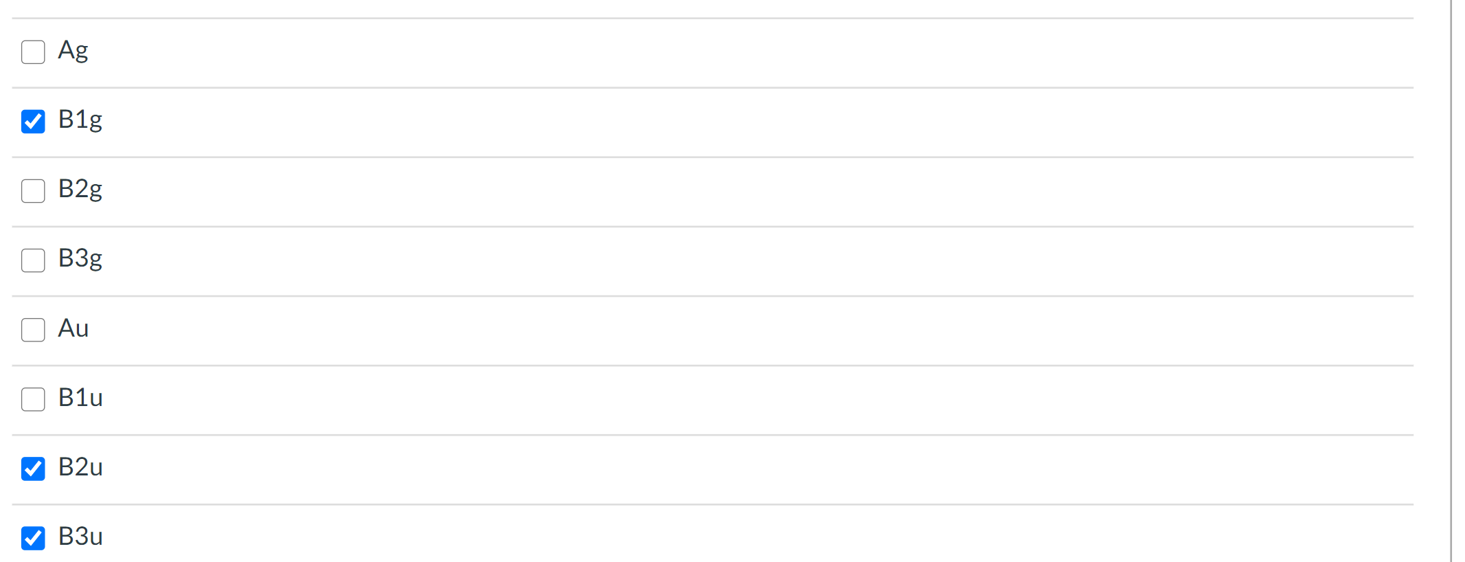 Solved Characters in character tables: Which irreducible | Chegg.com