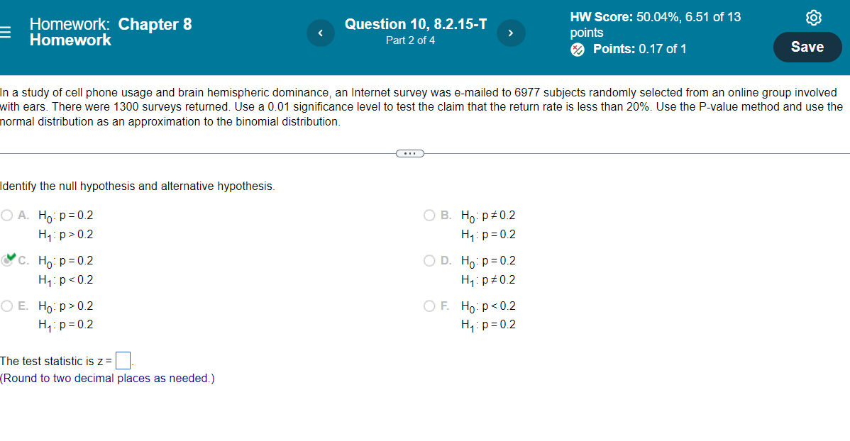 Solved In a study of cell phone usage and brain hemispheric | Chegg.com