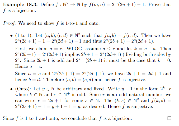 Solved prove that for any n e Nt there exists a bijection | Chegg.com