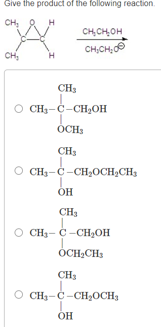 Solved Give the product of the following reaction. CHE H # | Chegg.com