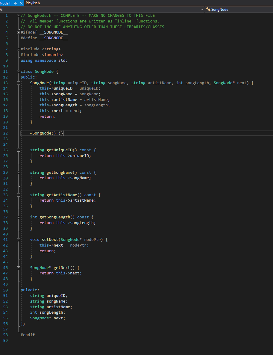 Solved CS255 - Project 02 - Playlist Description and | Chegg.com
