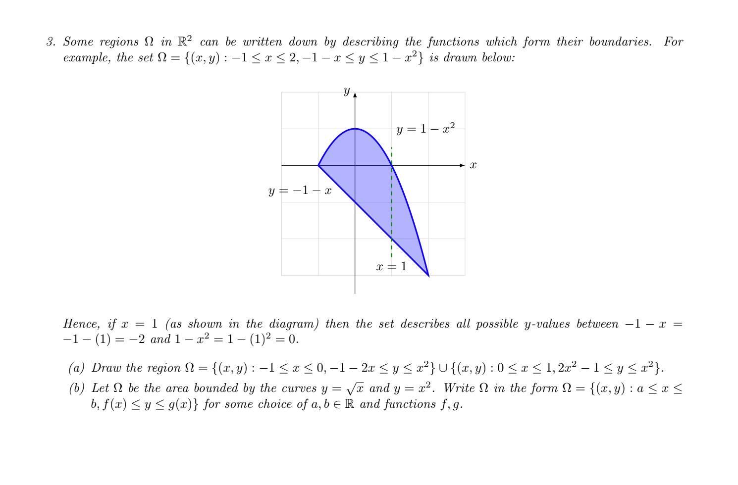 Solved 3. Some regions N in R2 can be written down by | Chegg.com
