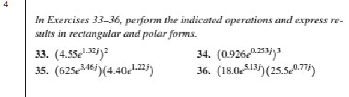 Solved In Exercises 33-36, perform the indicated operations | Chegg.com