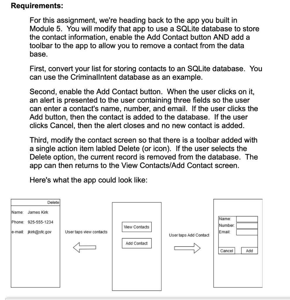 Solved Requirements: For this assignment, we're heading back | Chegg.com
