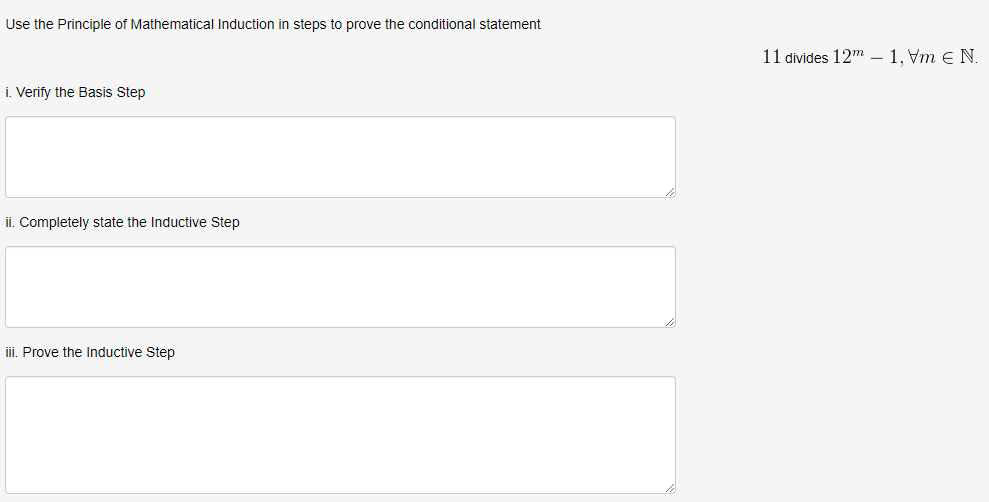 Solved Use the Principle of Mathematical Induction in steps | Chegg.com