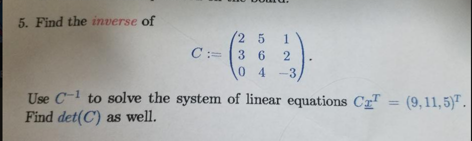 Solved Linear Algebra - Use RREF to simplify, Final Answer | Chegg.com
