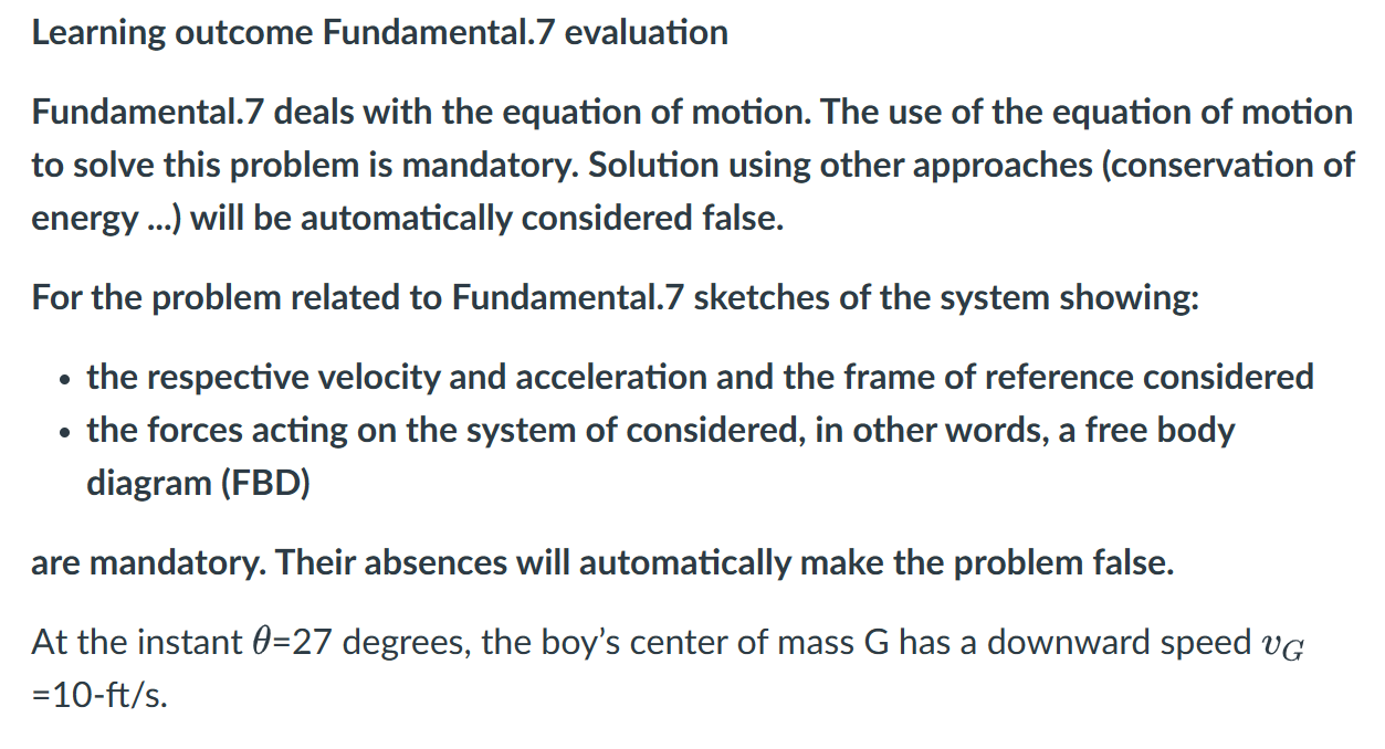 Solved Learning outcome Fundamental.7 evaluation | Chegg.com