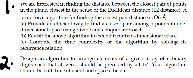 Solved We are interested in finding the distance between the | Chegg.com