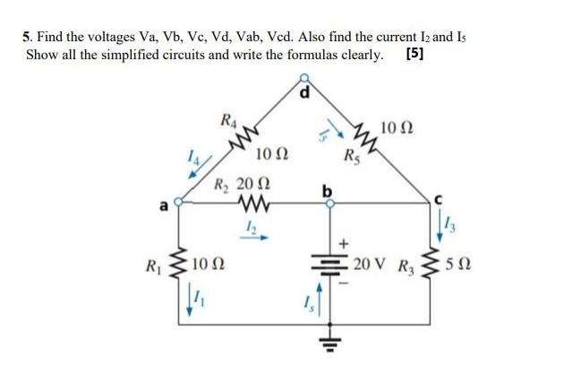 Solved 4. Find the current 14 flowing through R4 resistor | Chegg.com