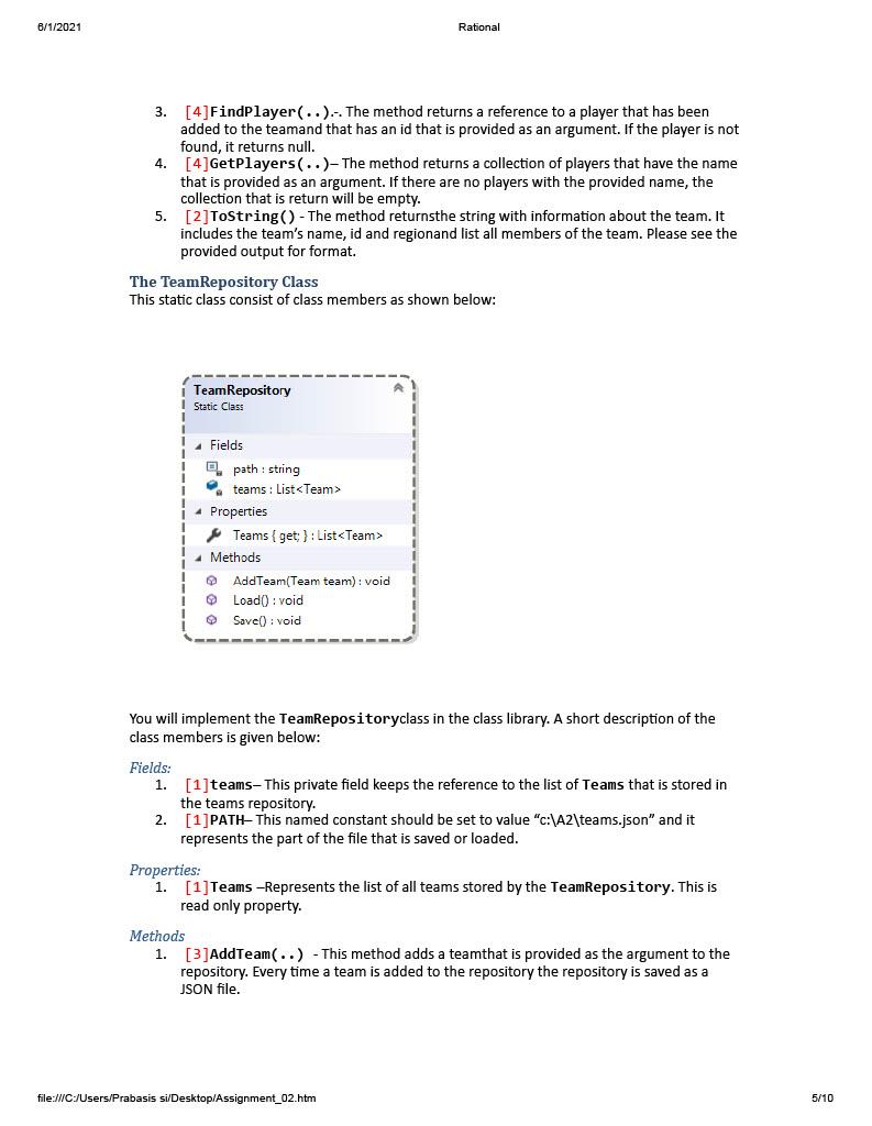 01202 8/1/2021 Rational Programming II Assignment 2 | Chegg.com