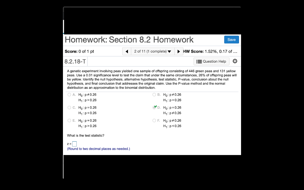 Solved Homework Section 8 1 Homework Save Score 0 Of 1 Pt