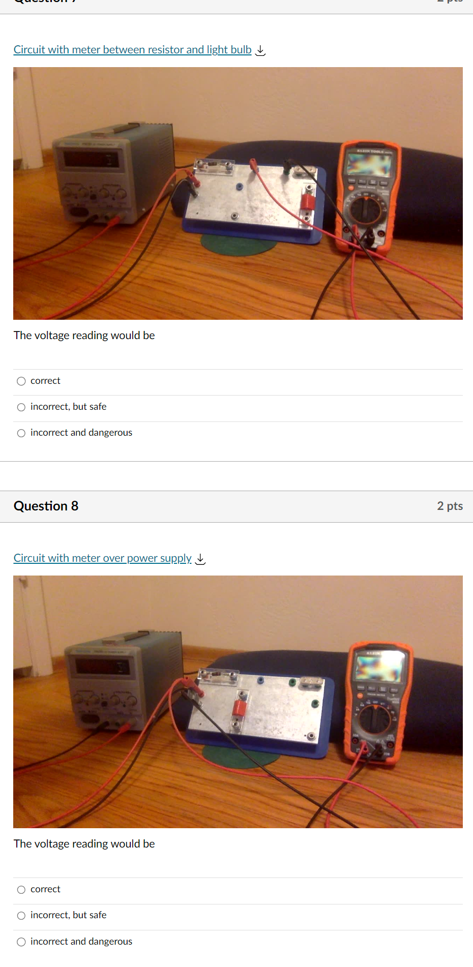 Solved The following circuit consists of a power supply | Chegg.com