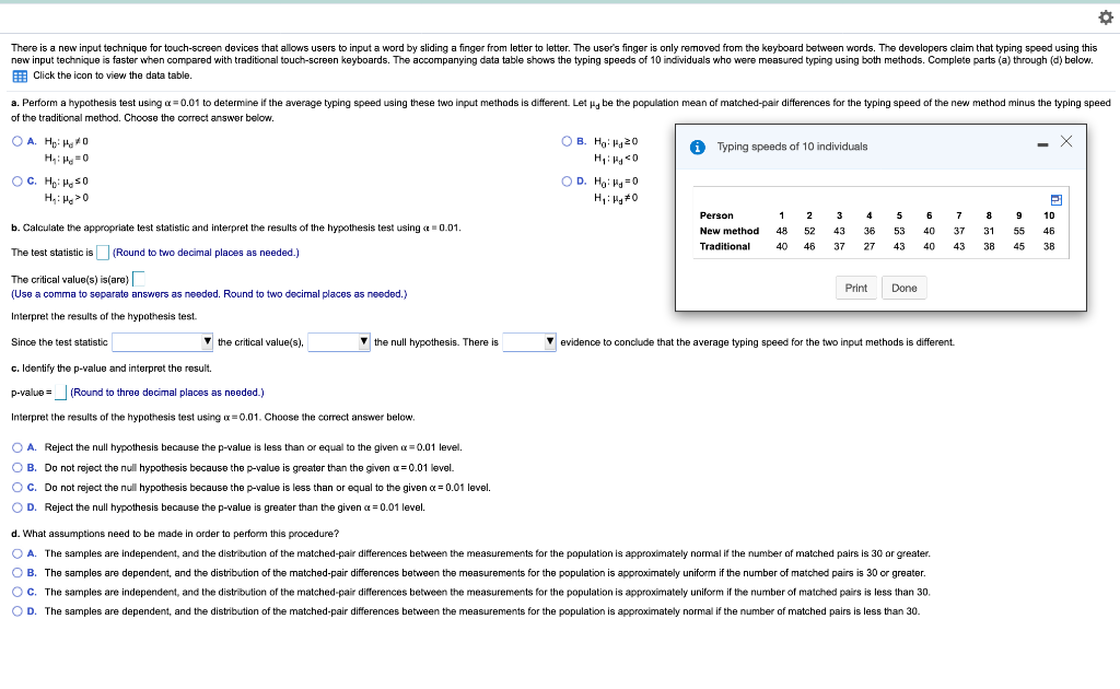 Solved There is a new input technique for touch-screen | Chegg.com
