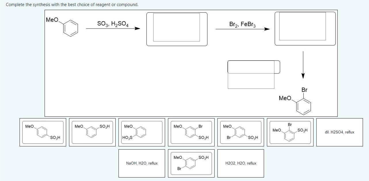 Solved Complete the synthesis with the best choice of | Chegg.com