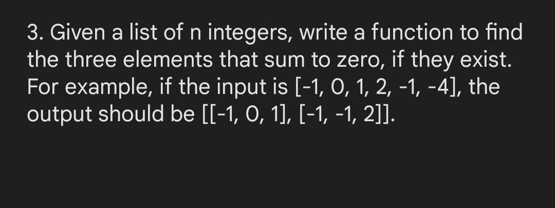 Solved 3. Given a list of n integers, write a function to | Chegg.com