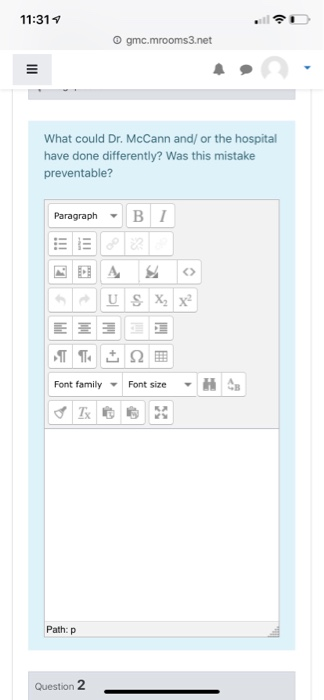 Solved 11:30v O gmc.mrooms3.net In small rural town, Dr. | Chegg.com