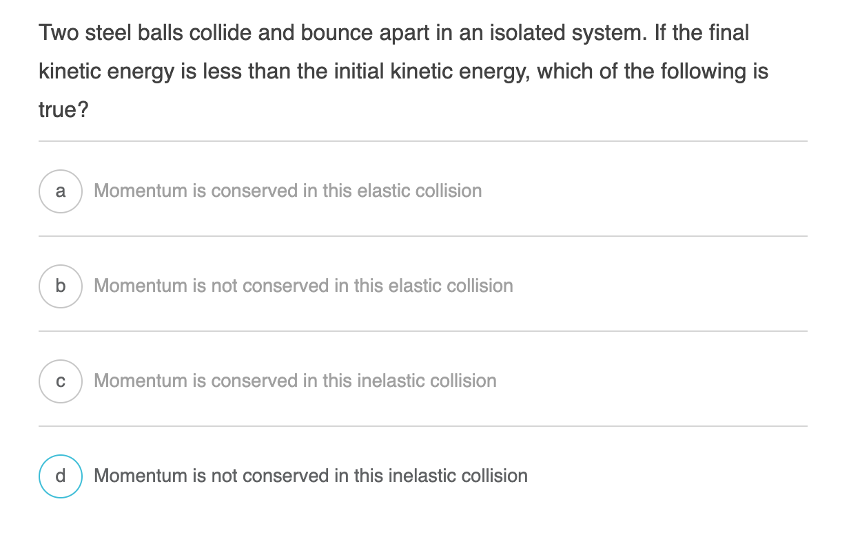 Solved Two steel balls collide and bounce apart in an | Chegg.com