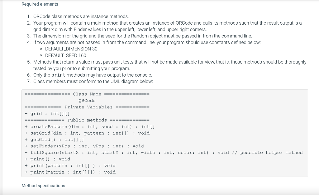 Solved 20.2 Program 1: QR Code Introduction This lab uses | Chegg.com