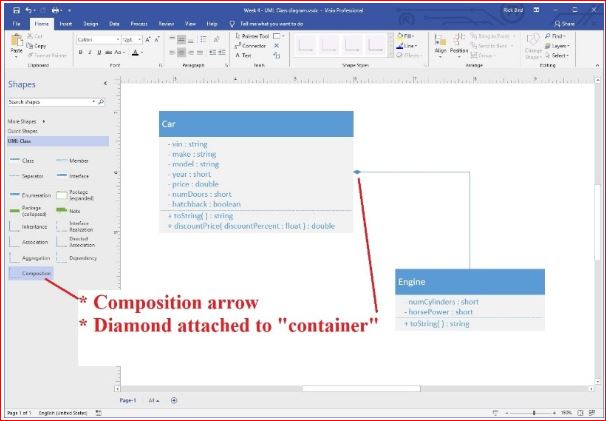 Add an Engine class to your Visio diagram. The Engine | Chegg.com