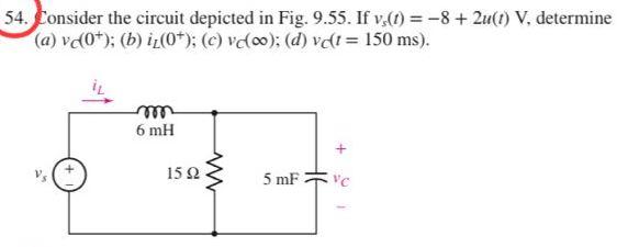 Solved 54. Consider the circuit depicted in Fig. 9.55. If | Chegg.com