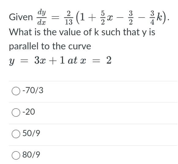 Solved Subject: Integration Course in Mathematics Give the | Chegg.com