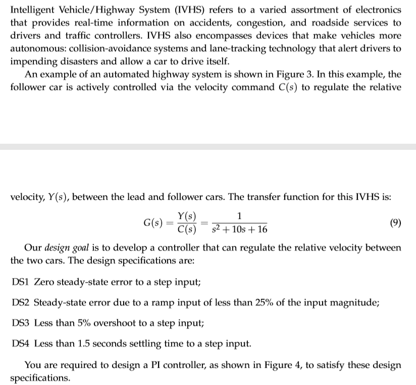 Intelligent Vehicle/Highway System (IVHS) refers to a | Chegg.com