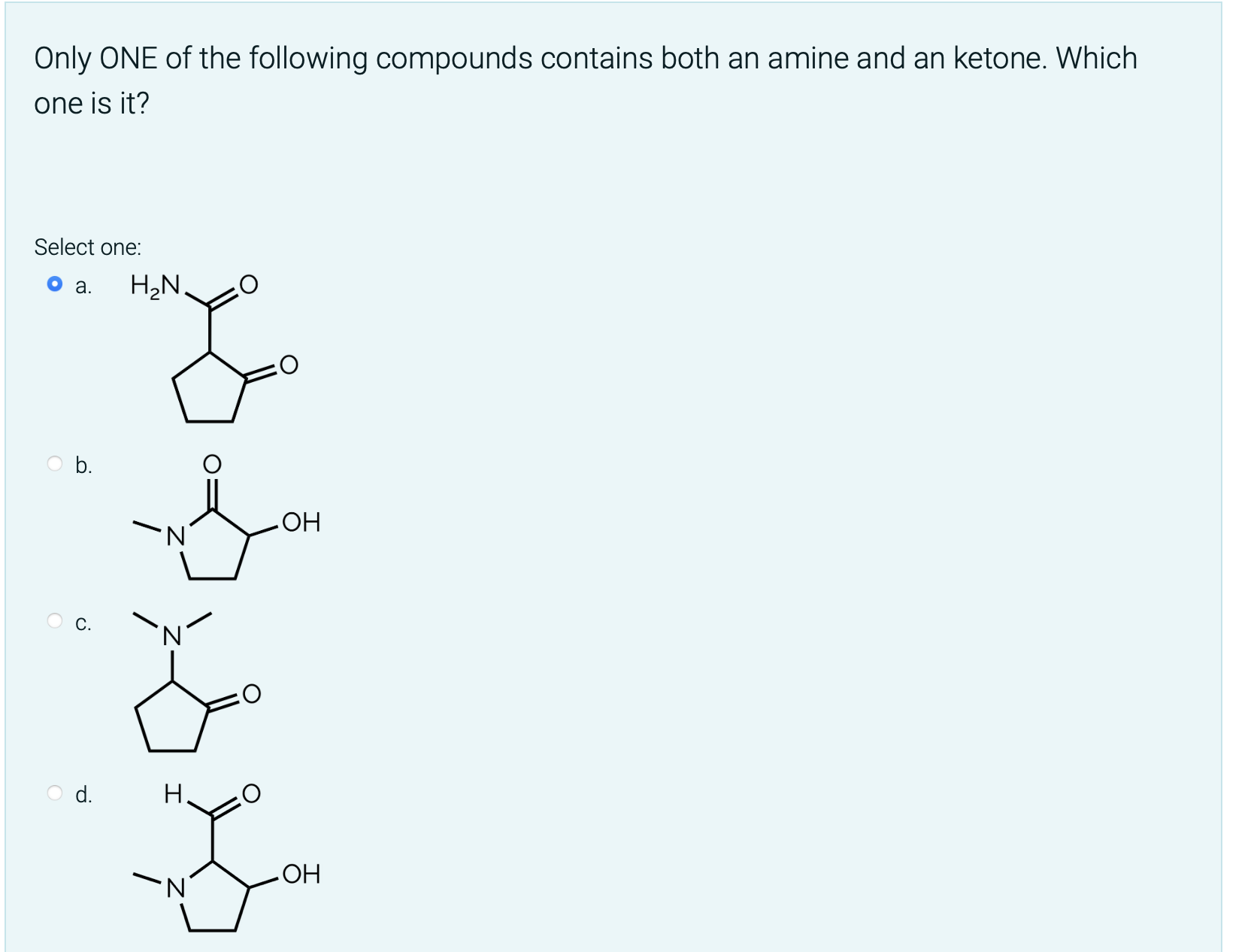 Solved Only ONE of the following compounds contains both an | Chegg.com