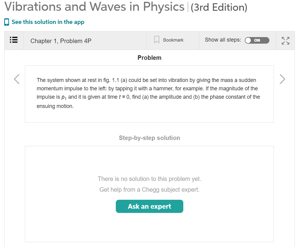 Vibrations and Waves in Physics (3rd Edition) See | Chegg.com