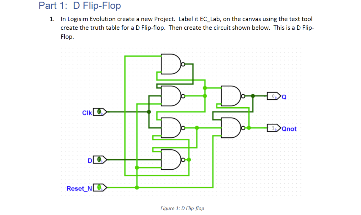 Solved 1. In Logisim Evolution create a new Project. Label | Chegg.com