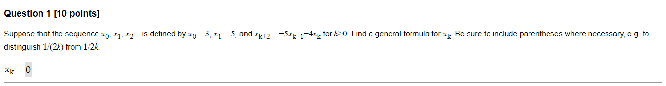 Solved Question 1 [10 points] Suppose that the sequence X0, | Chegg.com