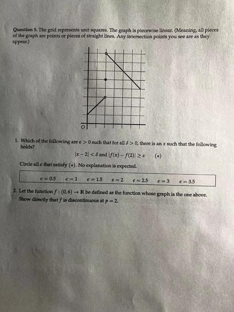 Solved for part 2, please using direct epsilon-delta proofs | Chegg.com