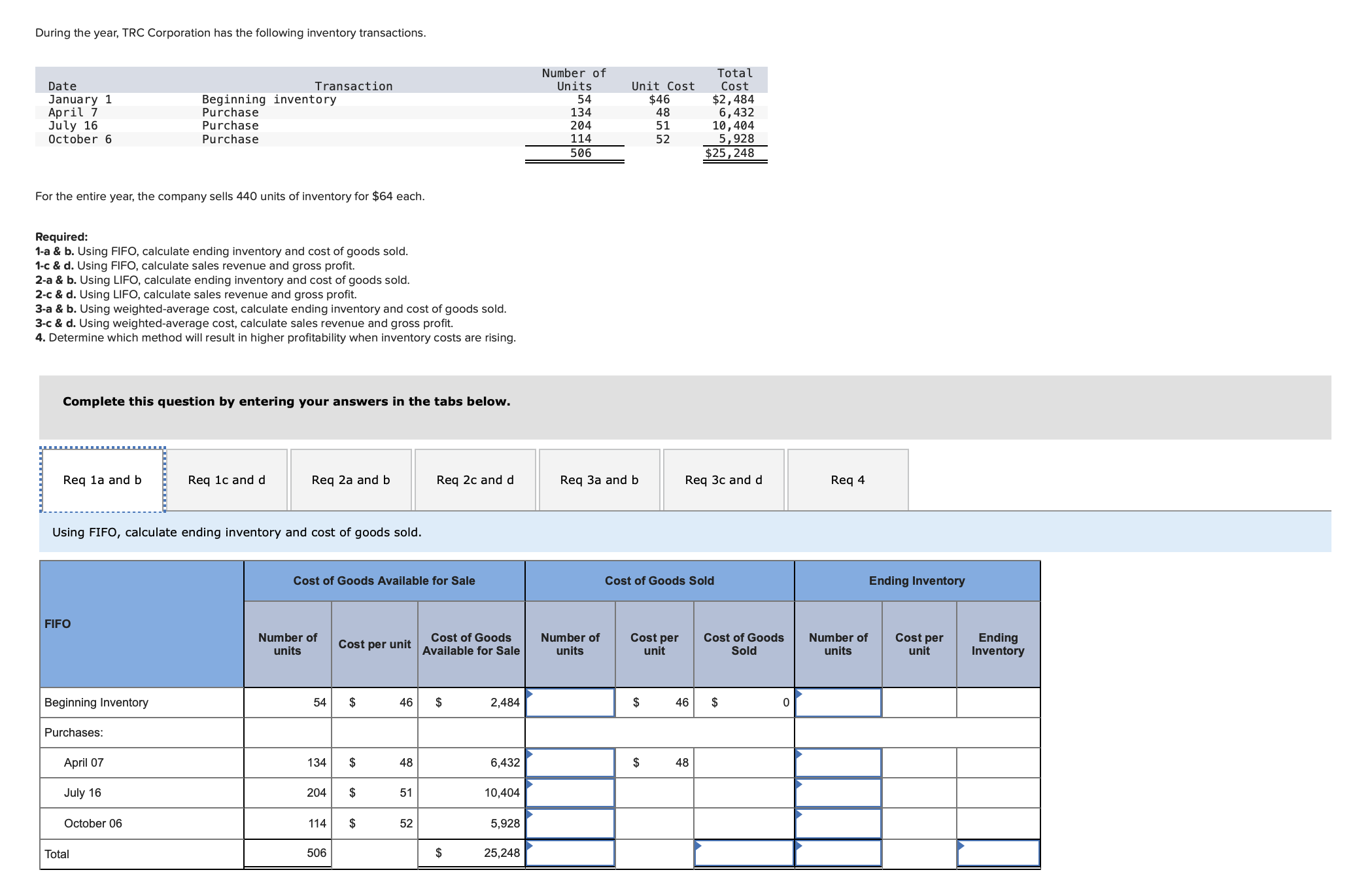 Solved During the year, TRC Corporation has the following | Chegg.com