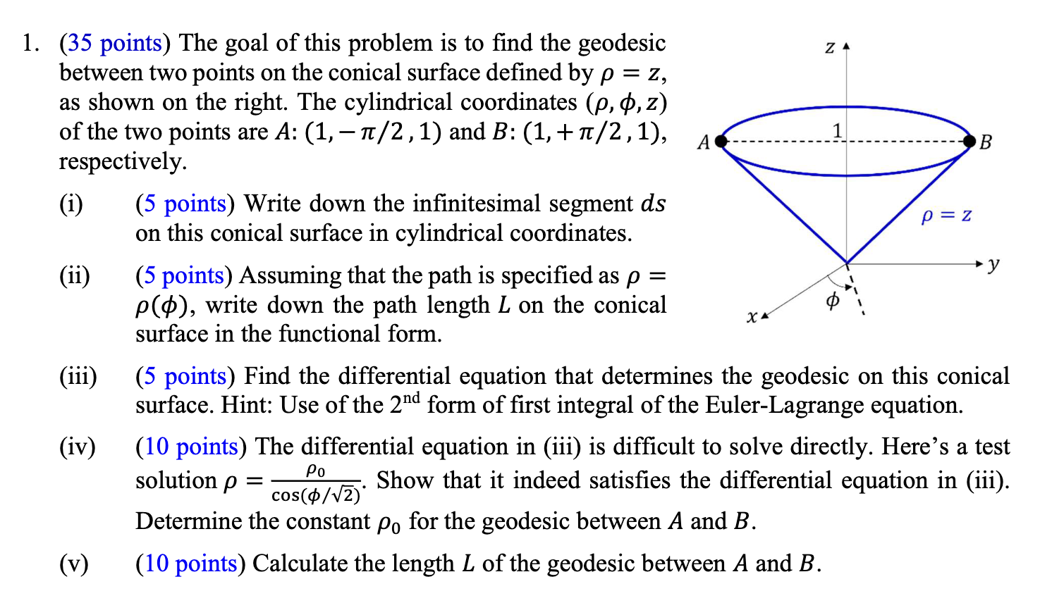 1. (35 points) The goal of this problem is to find | Chegg.com