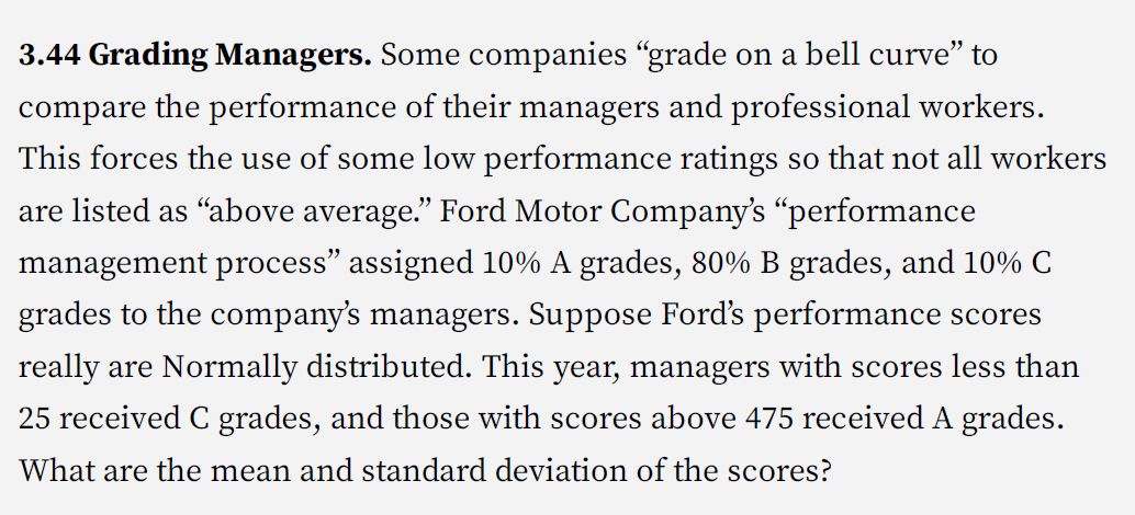 Solved 3.44 Grading Managers. Some companies "grade on a | Chegg.com