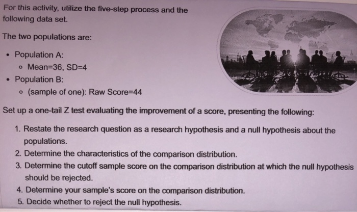 Solved For this activity, utilize the five-step process and | Chegg.com