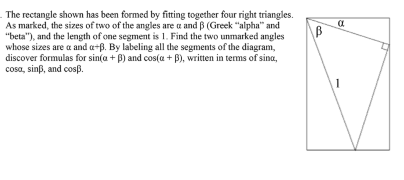 Solved The rectangle shown has been formed by fitting | Chegg.com