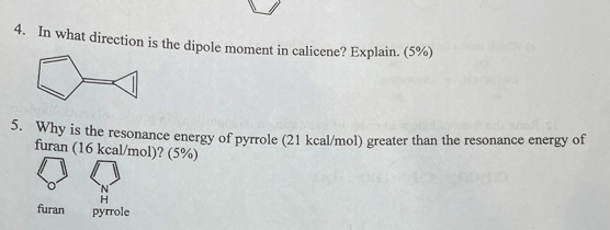 Solved 4. In what direction is the dipole moment in | Chegg.com