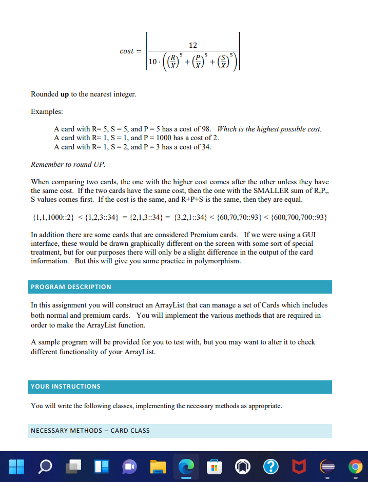 Solved CS145 – PROGRAMMING ASSIGNMENT CARD ARRAY LIST | Chegg.com