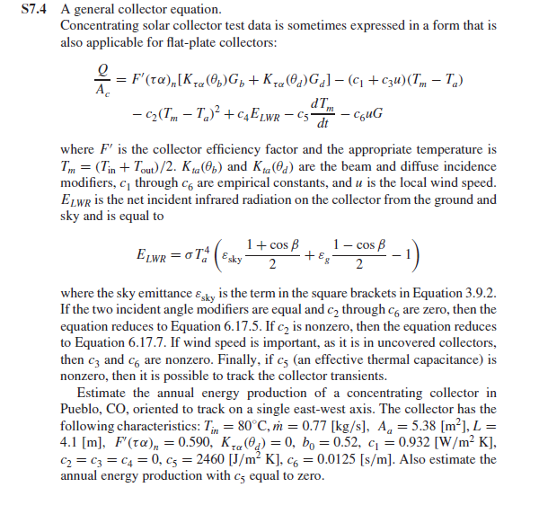 ok TO A M S7.4 A general collector equation. | Chegg.com