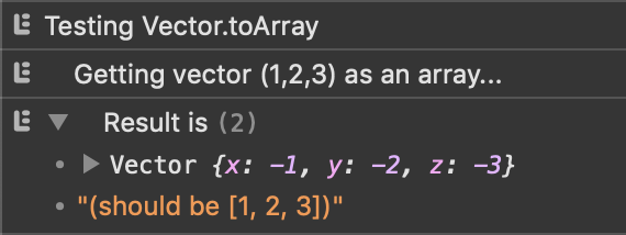 Solved // returns this vector in array form // something | Chegg.com