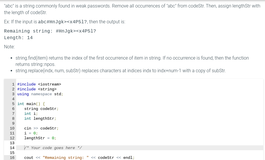 Solved "abc" is a string commonly found in weak passwords. | Chegg.com