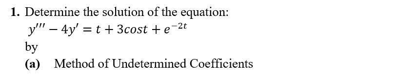 Solved Determine the solution of the equation: | Chegg.com