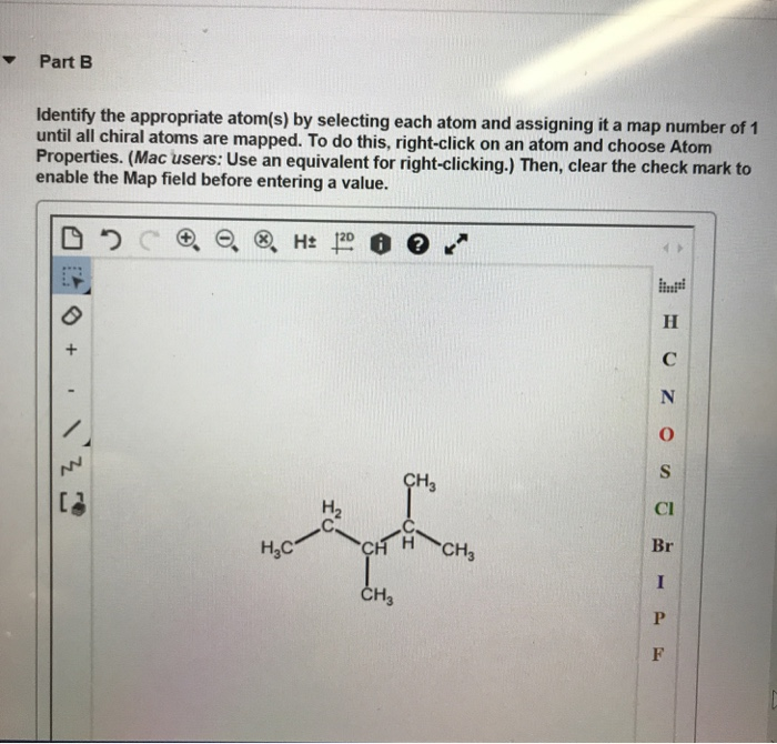 Solved Part B Identify the appropriate atom(s) by selecting | Chegg.com