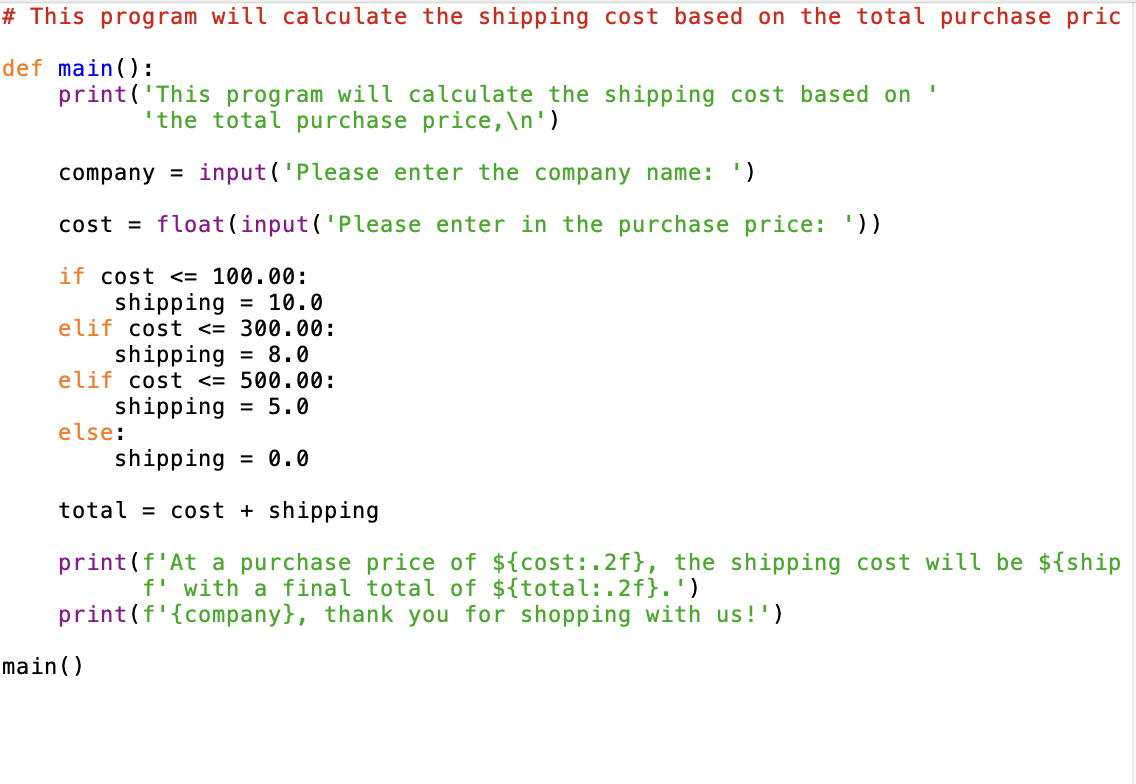 Solved by an EXPERT Please use the attached Python file. It does not have | Chegg.com